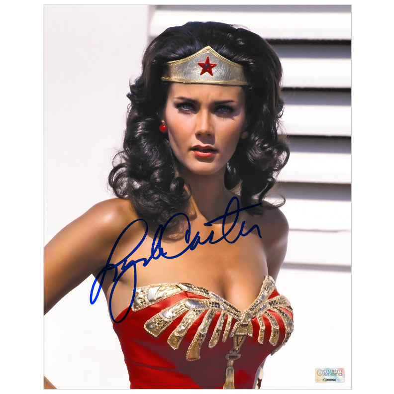 Lynda Carter Autographed 1976 Wonder Woman Queen of the Amazons 8x10 P – Celebrity Authentics