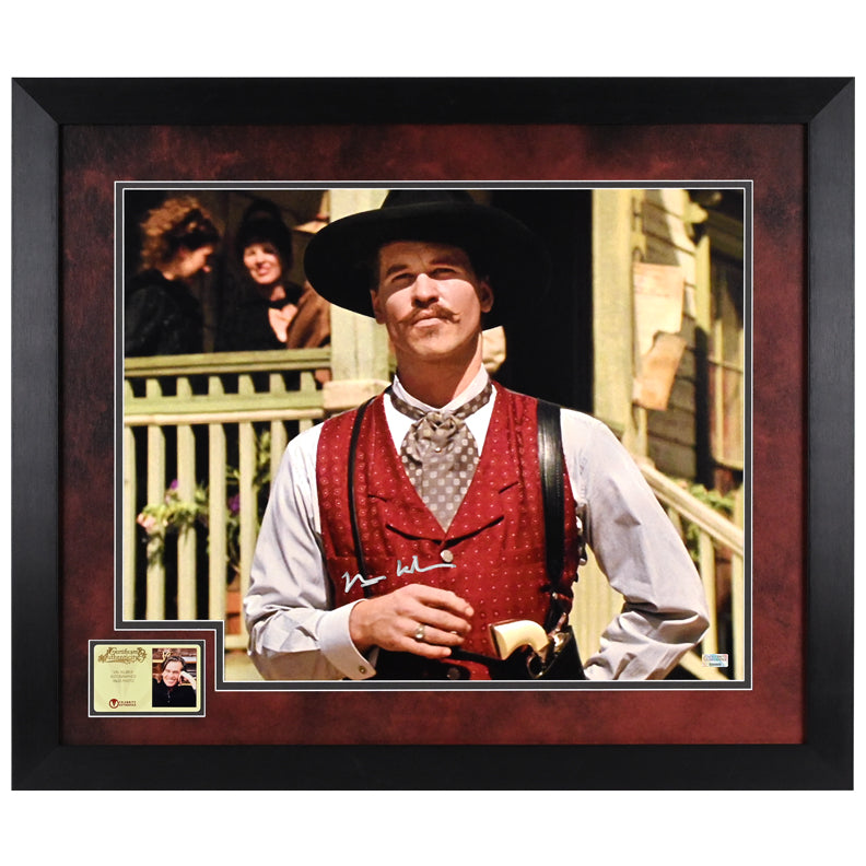 Val Kilmer Autographed Tombstone Doc Holliday I'm Your Huckleberry 16x – Celebrity Authentics