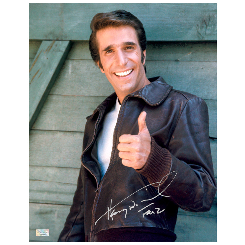 Henry Winkler Autographed Happy Days 11x14 Fonzie Photo – Celebrity Authentics