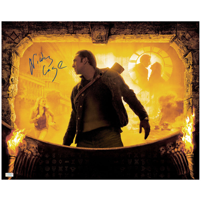 Nicolas Cage Autographed 2004 National Treasure 16x20 Photo – Celebrity ...