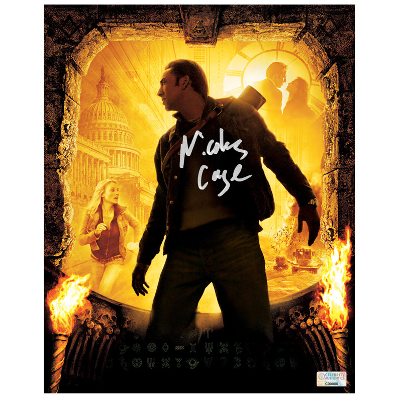 Nicolas Cage Autographed 2004 National Treasure Benjamin Gates 8x10 Ph ...
