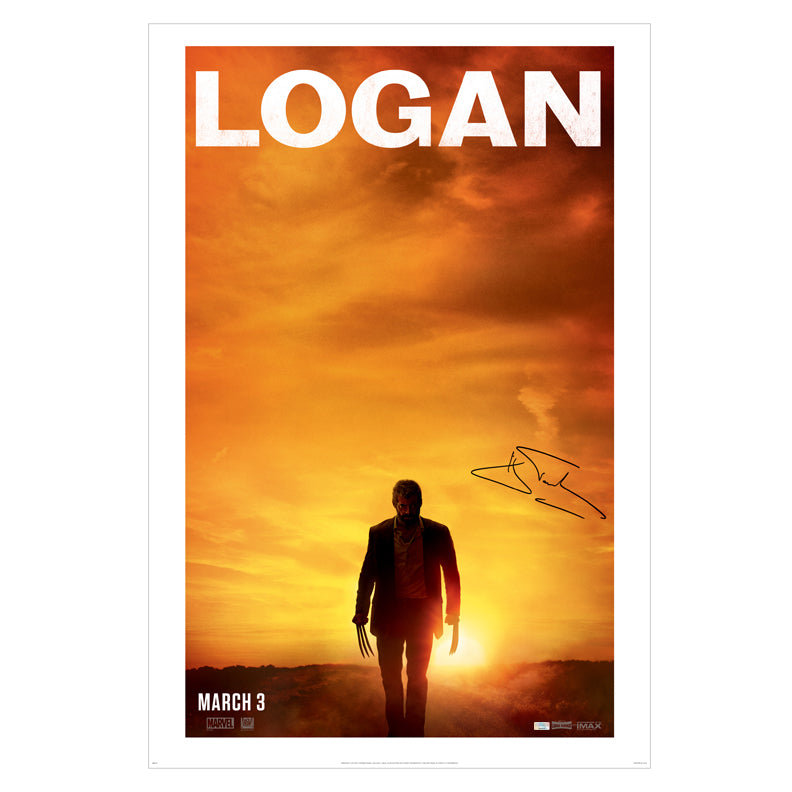Hugh Jackman Autographed 2017 Logan Original 27x40 Double-Sided Advanc ...