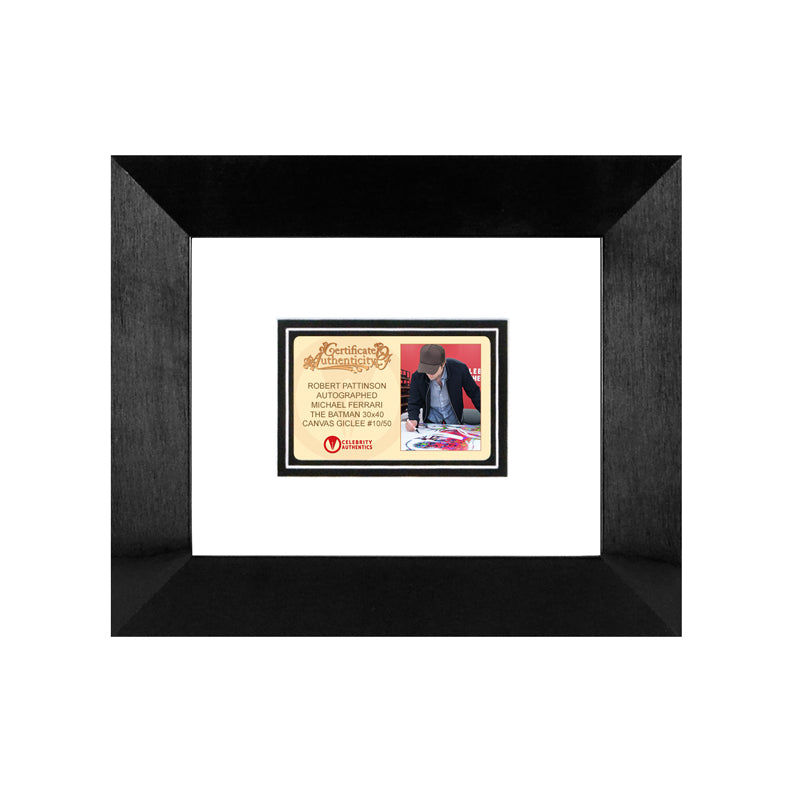 Robert Pattinson Autographed Michael Ferrari The Batman 30"x40" Framed ...