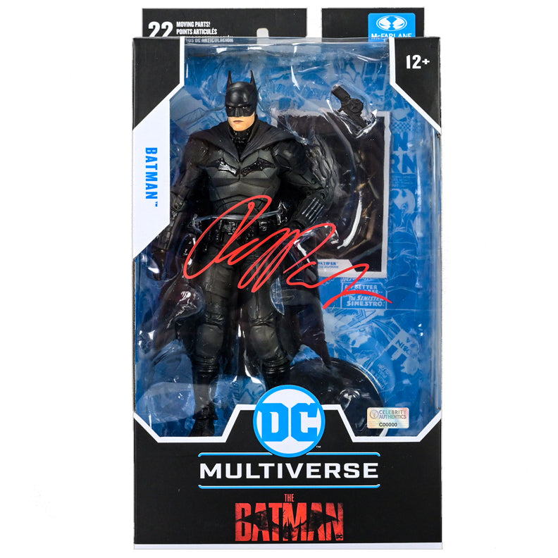 Robert Pattinson Autographed McFarlane The Batman 7" Figure – Celebrity ...