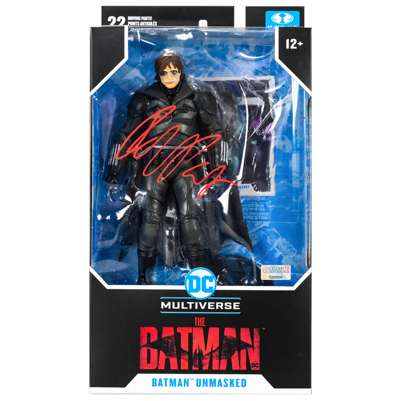 Robert Pattinson Autographed McFarlane The Batman Unmasked 7" Figure ...