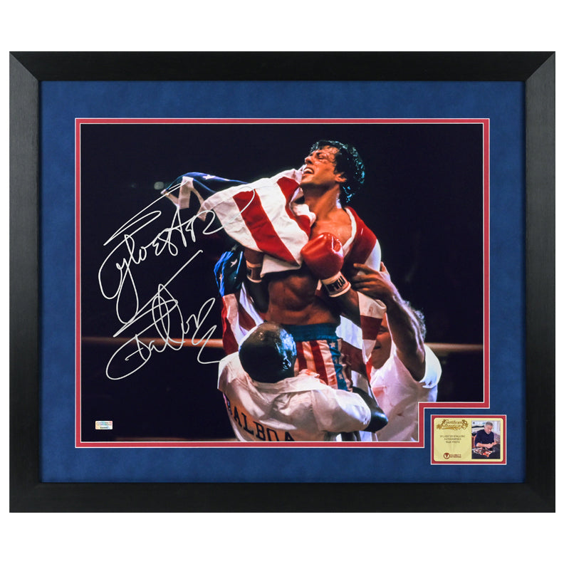 Sylvester Stallone Autographed 1985 Rocky IV Champion 16x20 Photo ...