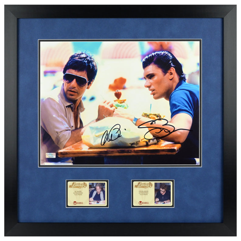 Al Pacino, Steven Bauer Autographed Scarface Tony Montana and Manny Ri ...