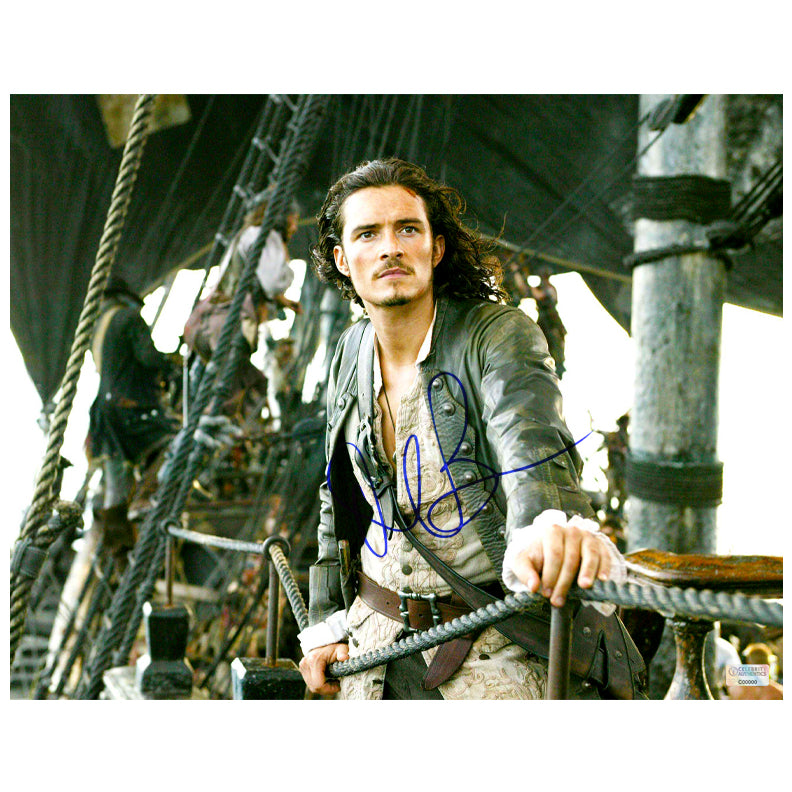 Orlando Bloom Autographed Pirates of the Caribbean Dead Man's Chest Wi ...