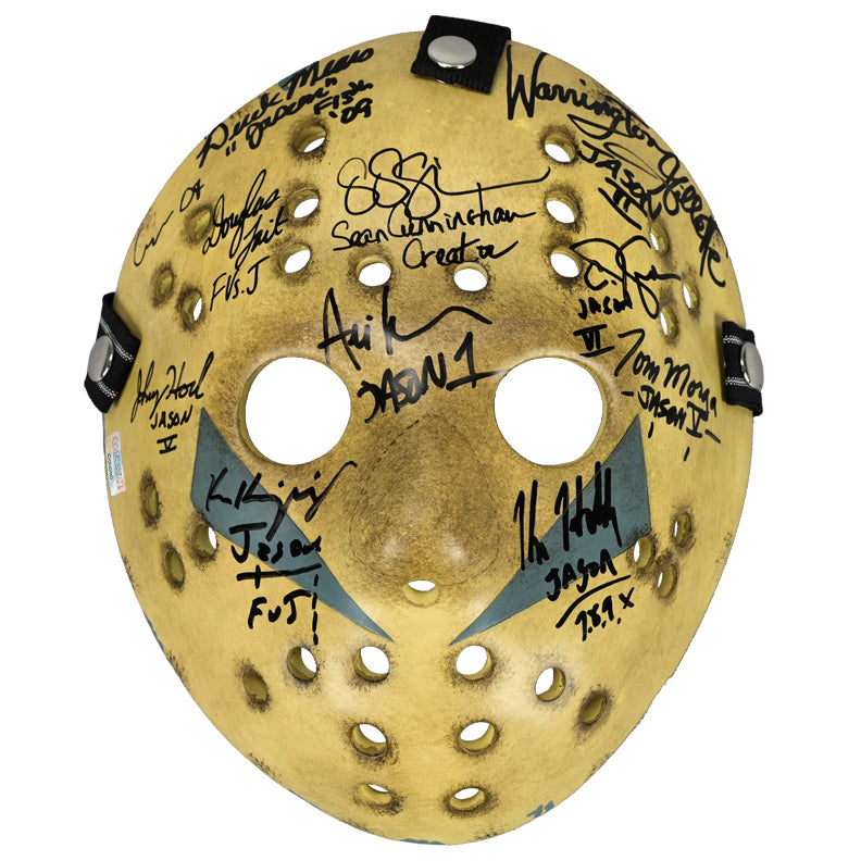Friday the 13th Jason Voorhees Cast Autographed 1:1 Scale Mask Series ...