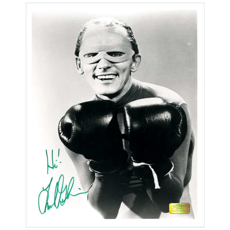 Frank Gorshin Autographed Riddler Boxing 8x10 Photo with 'Hi!' Inscrip ...