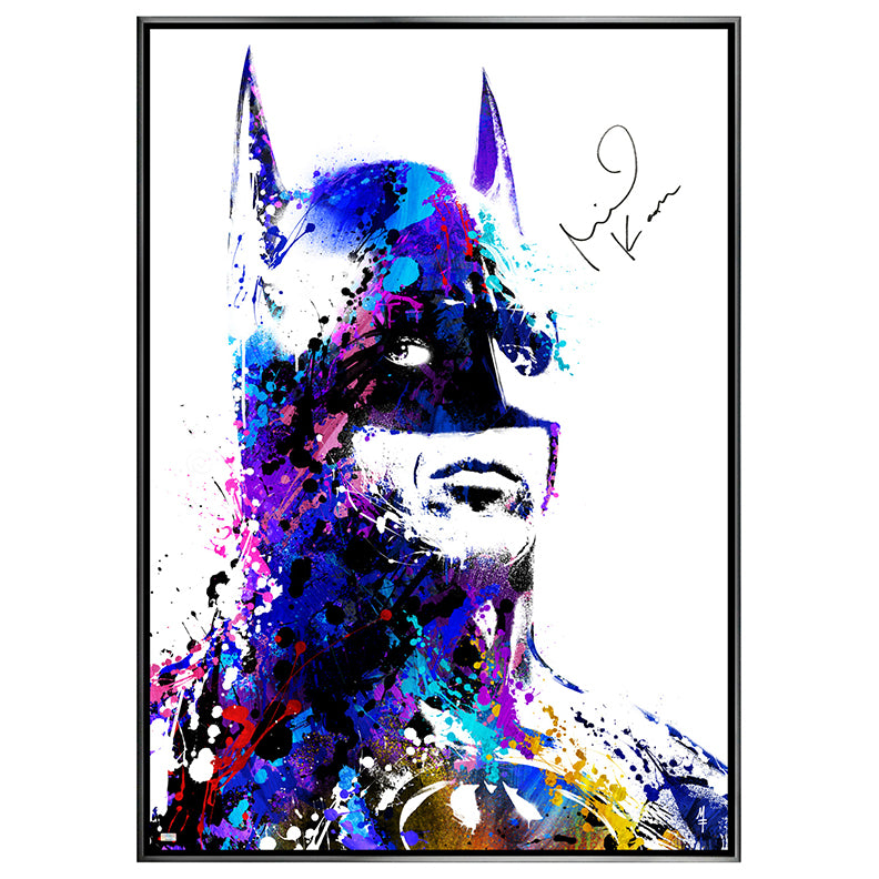 Michael Keaton Autographed Michael Ferrari Batman 31.5"×43.5" Framed C ...