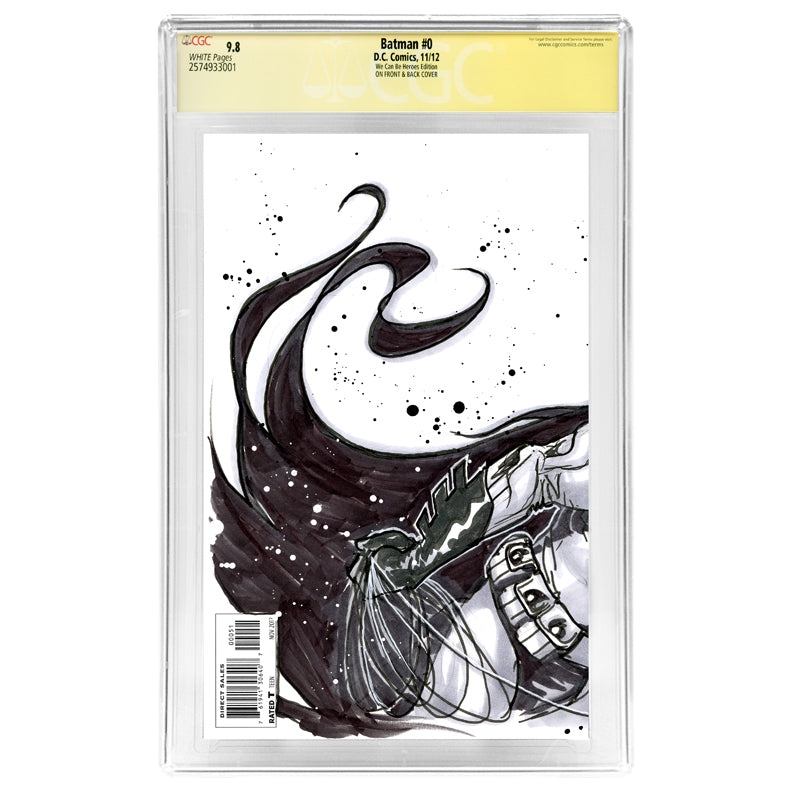 Val Kilmer Autographed Batman #0 with Tony Harris Double Sided Origina ...