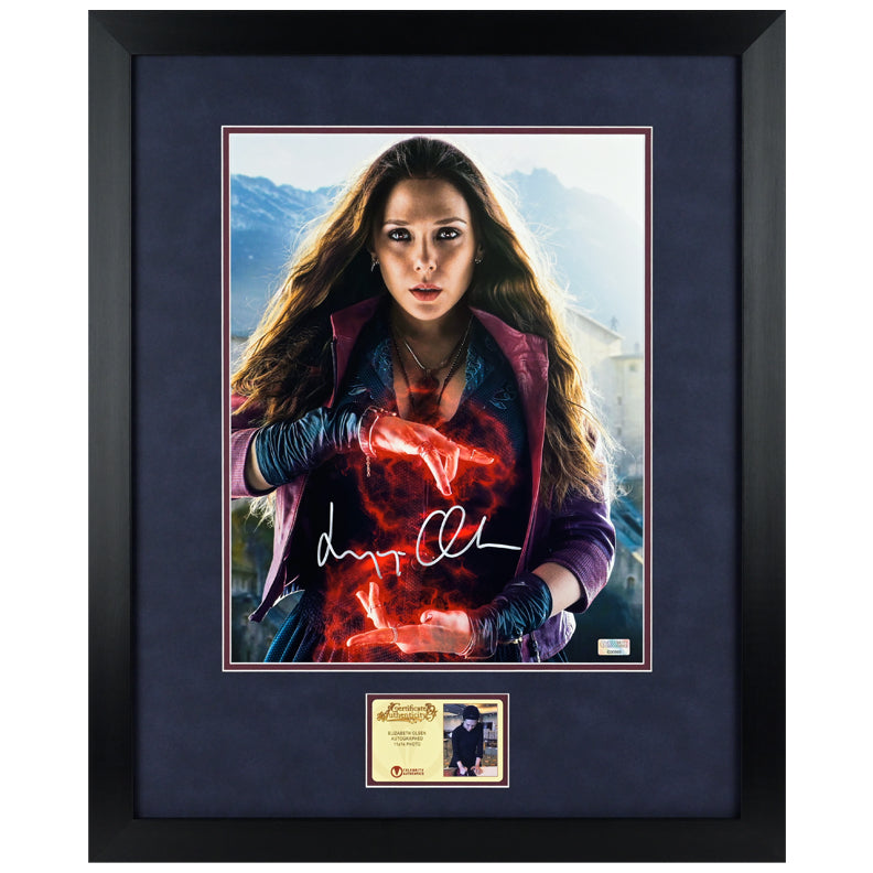 Elizabeth Olsen Autographed Marvel Scarlet Witch 11x14 Photo ...