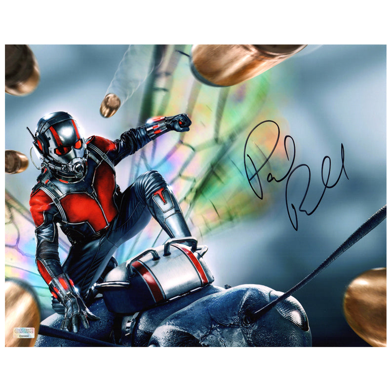 Paul Rudd Autographed Ant-Man Action 11×14 Photo – Celebrity Authentics
