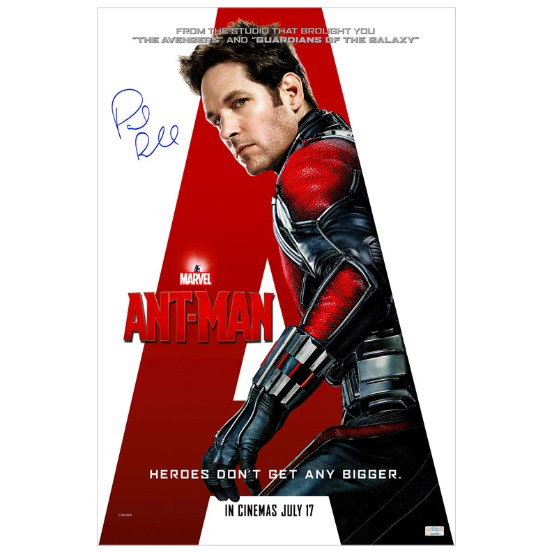 Paul Rudd Autographed Ant-Man 16×24 International Style Movie Poster ...