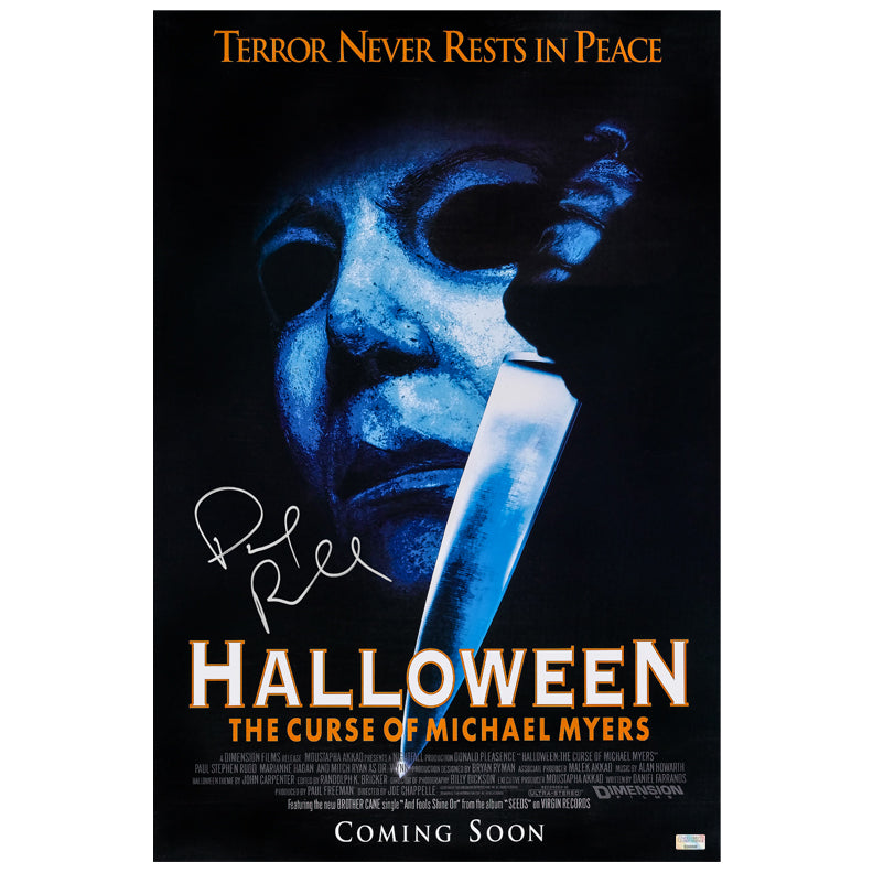 Paul Rudd Autographed Halloween: The Curse of Michael Myers 16×24 Post ...