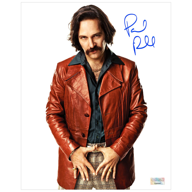 Paul Rudd Autographed Anchorman The Legend of Ron Burgundy Brian Fanta ...
