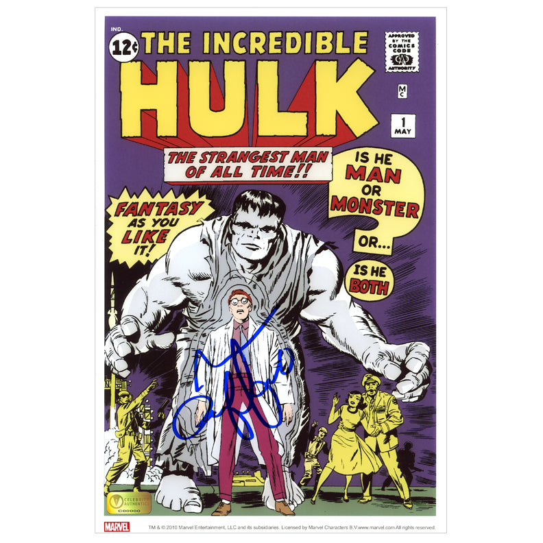 Mark Ruffalo Autographed The Incredible Hulk #1 Comic Cover 8×12 Photo ...