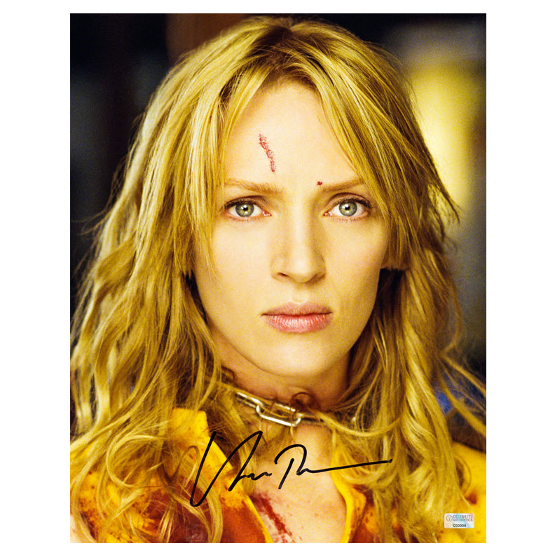 Uma Thurman Autographed Kill Bill The Bride In Chains 11x14 Photo ...